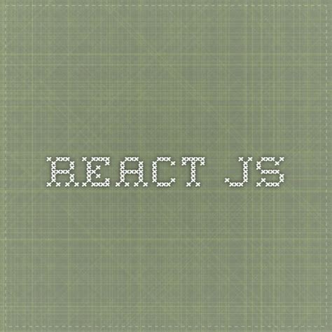 A Javascript Library For Building User Interfaces React User Interface React Js Web