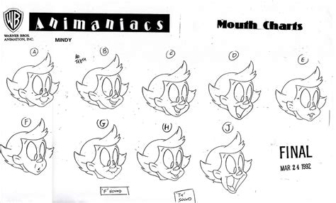 Animaniacs 1993 1998 Part 2 Model Sheets Character Models Turnarounds Concept Art R