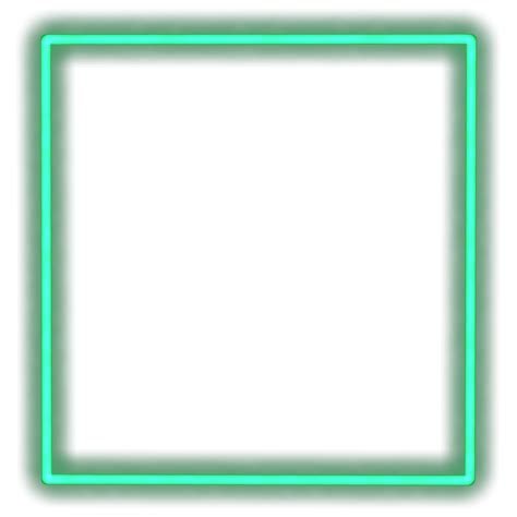 Glowing Neon Square For Your Decoration Neon Light Square Frame Blank Space For Text