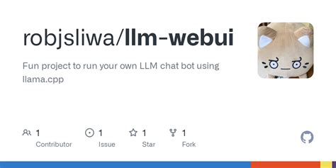 GitHub Robjsliwa Llm Webui Fun Project To Run Your Own LLM Chat