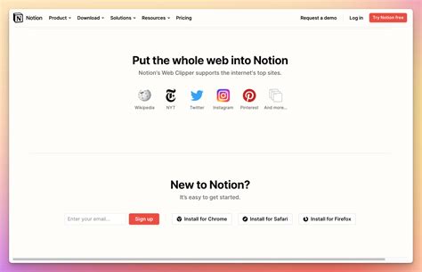 Notion 使用教程Notion Web Clipper Notion 官方网页剪藏插件 知乎