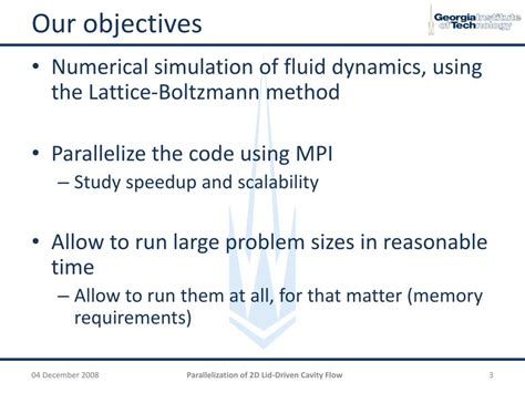 Ppt Parallelization Of 2d Lid Driven Cavity Flow Powerpoint