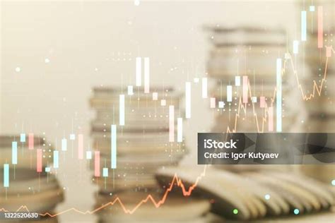 성장하는 코인 스택 배경 은행 및 회계 개념에 가상 창조적 인 금융 다이어그램의 이중 노출 0명에 대한 스톡 사진 및 기타 이미지 Istock