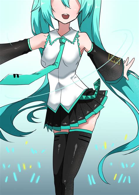 初音ミク 「ただ初音ミクちゃんが踊ってる健全な動画なのに、スカートが揺れて尻がチラチラ見える」えなりずし🍣🔞のイラスト