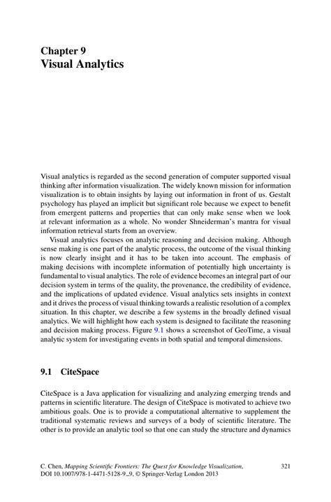 Pdf Visual Analytics