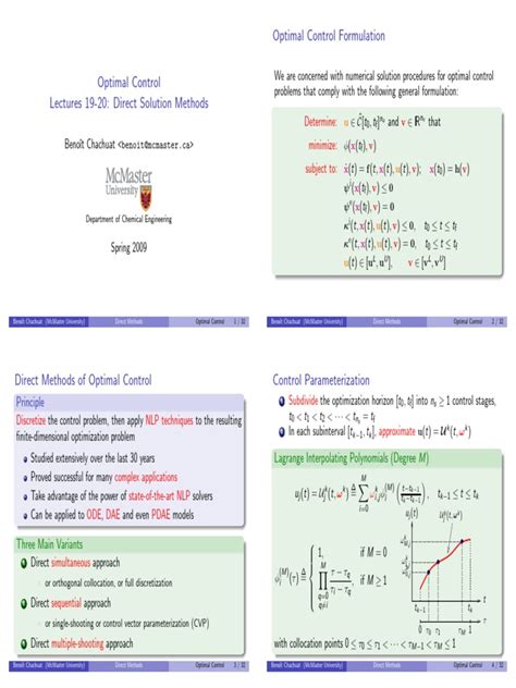 Direct Methods For Optimal Control Pdf Optimal Control Mathematical Optimization