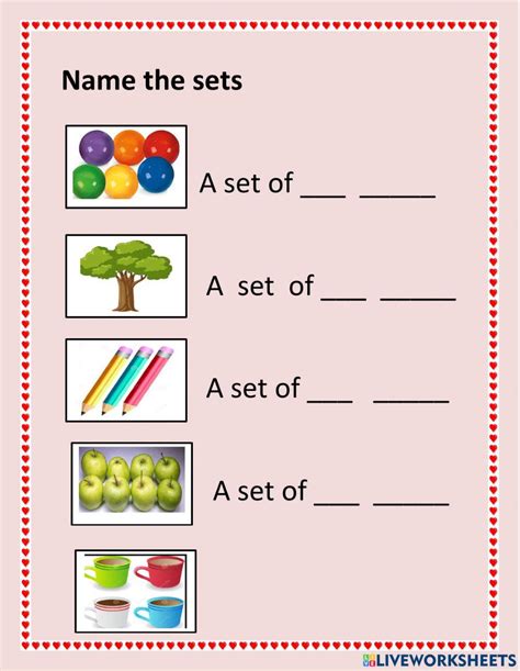 set concept worksheet live worksheets worksheets library