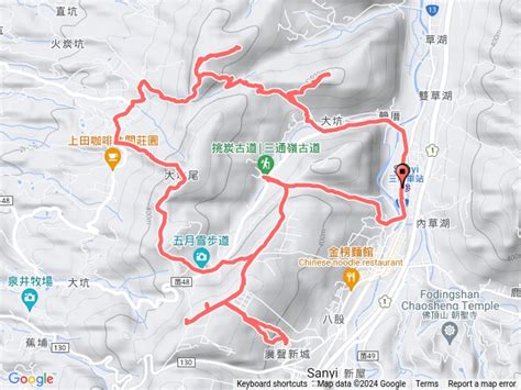 三通嶺 竹圍山長潭坑山大坑尾山慈濟山大坪山三義山 梯子崎古道挑炭古道四月雪小徑五月雪步道桐花走廊 健行筆記