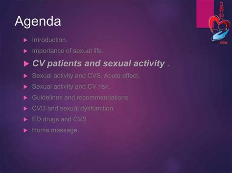 Sexual Activity After Myocardial Infarction PPT
