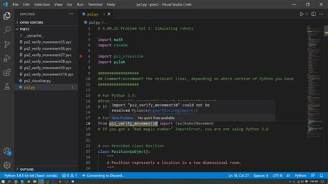 python import cannot be resolved pylance report missingimports error