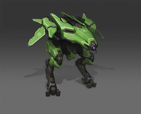 Mech Racing Robot Sketch