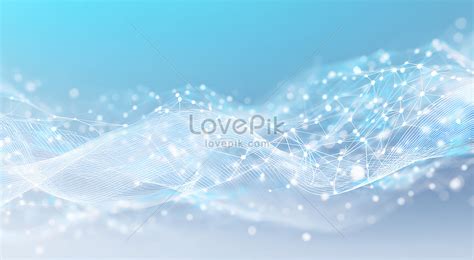 기술 블루와 흰색 추상 네트워크 배경