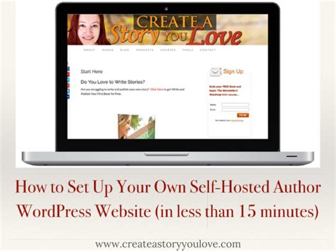 How To Setup A Self Hosted Wordpress Author Website Video Tutorial