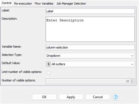 numeric outliers node flow variable knime analytics platform knime