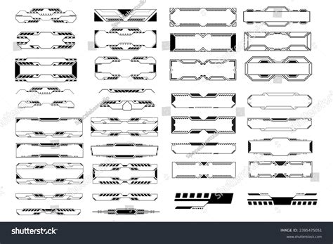 Futuristic Hud Display Template Vector Design Stock Vector Royalty Free 2395475051 Shutterstock