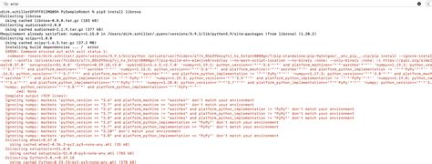 Someone Knows How To Install On Apple M Big Sur Issue Librosa Librosa GitHub