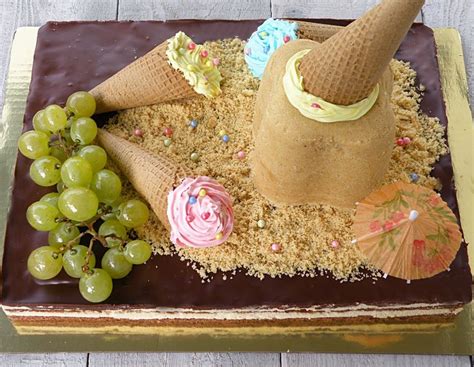 Торта Сладоледен плаж