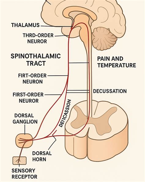 Movement The Spinothalamic Tract Is A Key Sensory Pathway In The