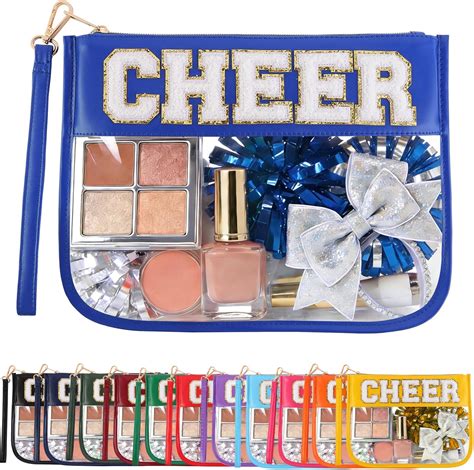 Kytaccu Cheer Clear Makeup Bag Cheerleader Ts