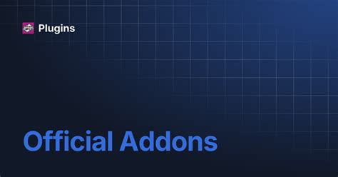 Official Addons Plugins