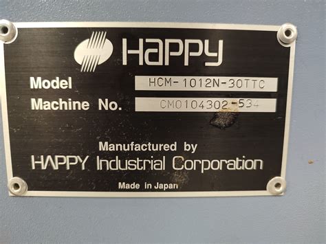 12 Head 10 Needle 1997 Happy Embroidery Machine Fire Sale 5 000