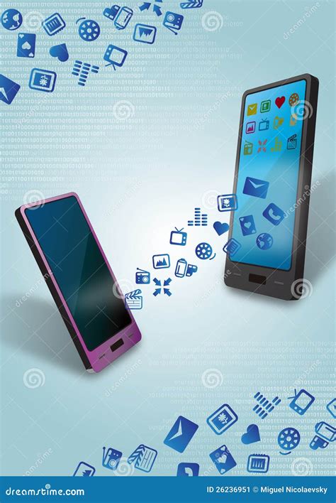 mobile data transfer stock image image 26236951