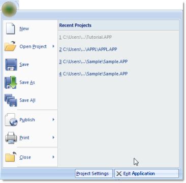 Application Button Web Studio Help
