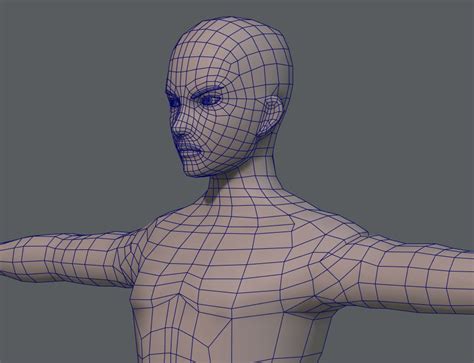 基础网格人角色v04 3d模型 20 3ds Dae Fbx Ma Max Obj Free3d