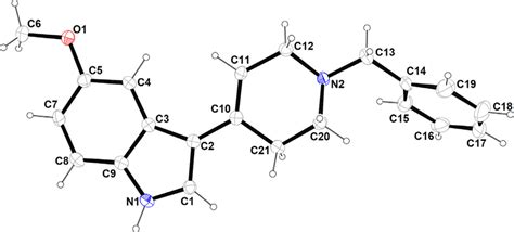Molecular Structure And Numbering Atoms Scheme Of 3 Displacement
