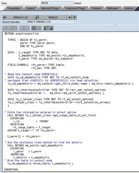 Web Dynpro Abap Assistance Class Sap Community