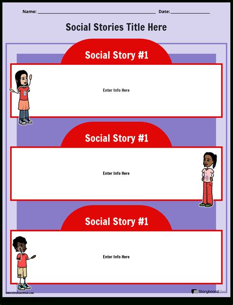 Free Printable Social Story Templates