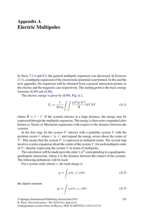 Pdf Appendices 1 Multipole Expansion Electric And Magnetic Cases 2 Magnetic Energy And