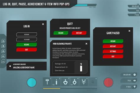 Flat Black Dark Military Gui Kit V1 4k Ui Kit Sources