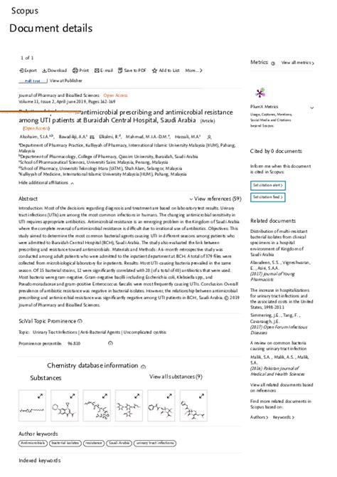 Pdf Relationship Between Antimicrobial Prescribing And Antimicrobial Resistance Among Uti