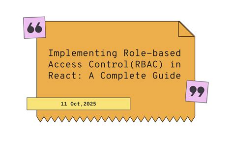 Implementing Role Based Access Control Rbac In React A Complete Guide