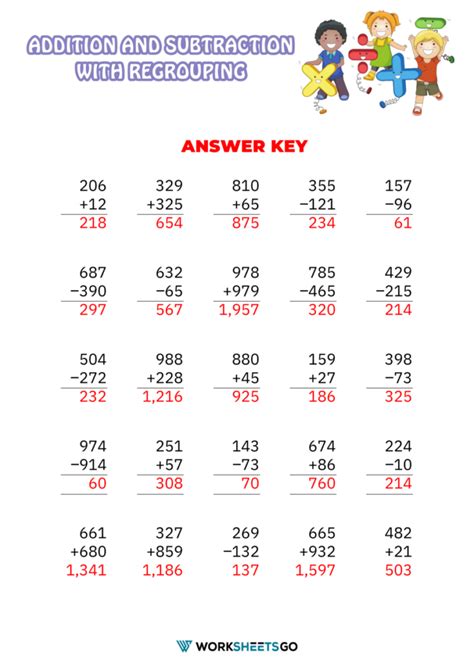 Adding And Subtracting With Regrouping Worksheet Worksheetsgo