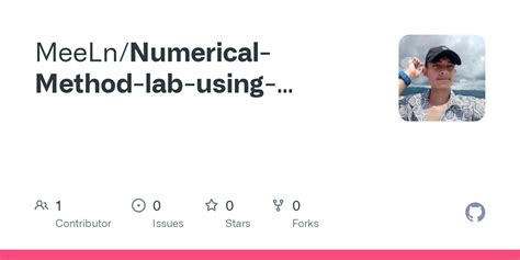 GitHub MeeLn Numerical Method Lab Using Visual Studio
