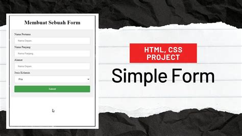 membuat form sederhana yang responsif hanya dalam 6 menit menggunakan html css eroppa