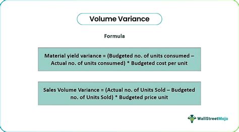 Volume Variance Definition Examples How To Calculate