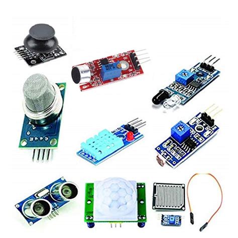 Anil Electronics Store Mini Sensor Kit With PIR Ultrasonic Sensor IR Sensor LDR Rain Sensor