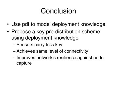 Ppt A Key Management Scheme For Wireless Sensor Networks Using Deployment Knowledge Powerpoint