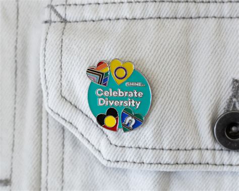 Celebrate Diversity Enamel Pin Shine Sa