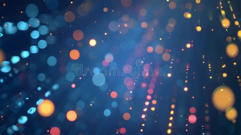 Colorful Data Points And Binary Code Digital Art Background Stock Illustration Illustration Of