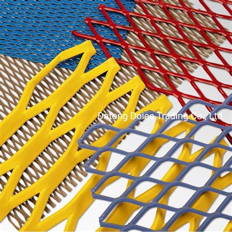 Doiee Decorative Raised Expanded Metal Mesh Flattened Expanded Mesh