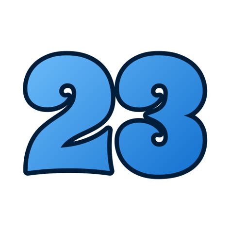 Number 23 Free Shapes And Symbols Icons