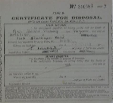 Harvington Burial Certificates