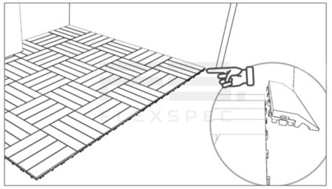 Deck Tile Diy Installation Guide Flexspec Modular Garage Flooring