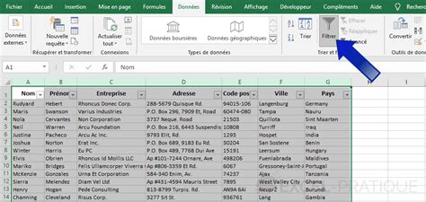 Formation Excel Filtrer Des Données