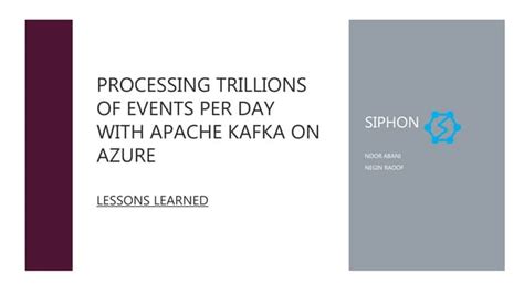 Processing Trillions Of Events Per Day With Apache Pptx
