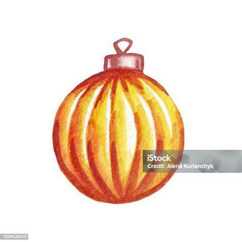 크리스마스 트리 공 수채화 일러스트레이션 손으로 그린 0명에 대한 스톡 벡터 아트 및 기타 이미지 0명 12월 개체 그룹 Istock